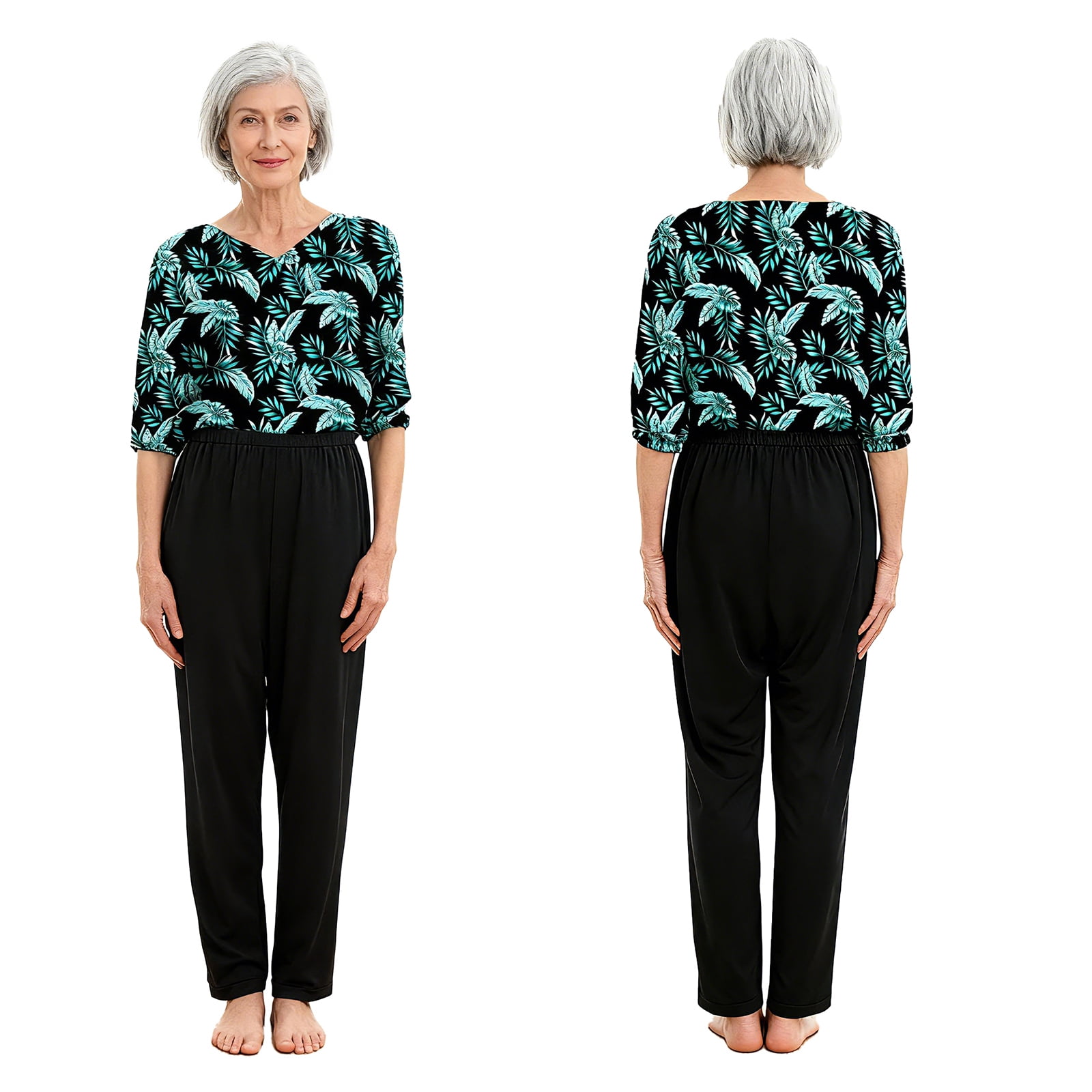 Aislor Womens Long Sleeved Dementia Clothes Alzheimer Elderly Anti ...