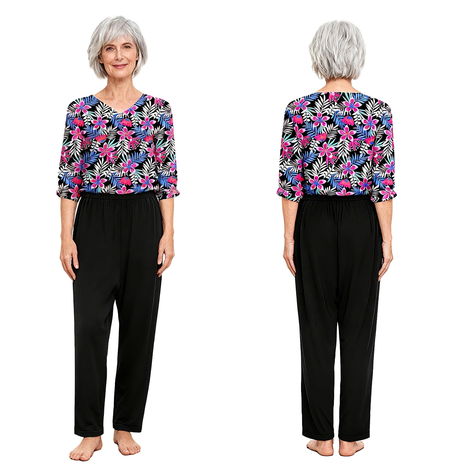 Aislor Womens Long Sleeved Dementia Clothes Alzheimer Elderly Anti ...