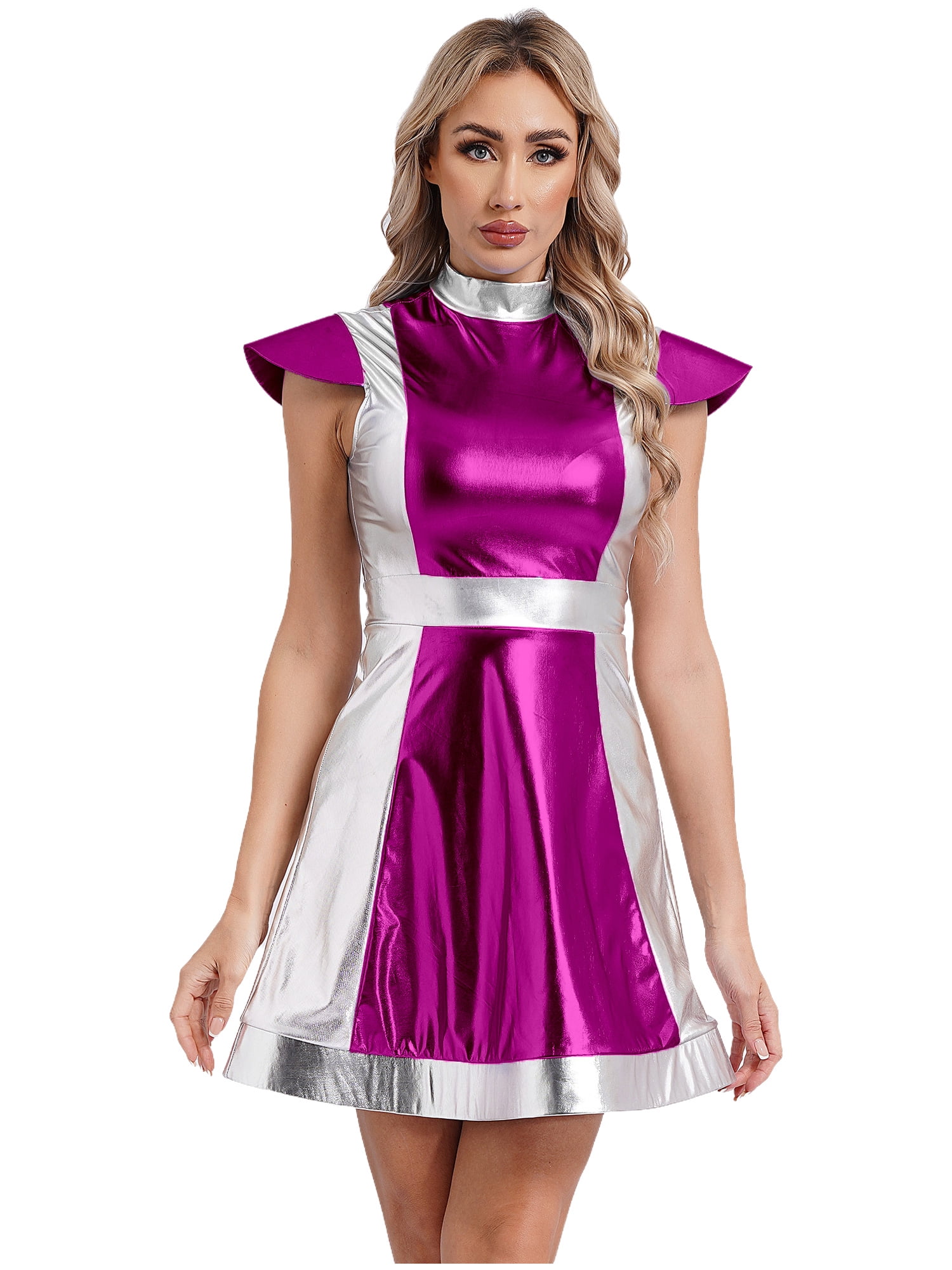 Aislor Womens Space Alien Dress Halloween Cosplay Dress Up Costume ...