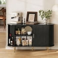 Aisword Sideboard Buffet Cabinet with Storage,Mid Century Modern Fluted ...