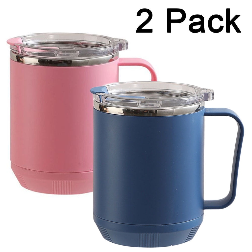 Aiteng 2 Pack 15.5 OZ Insulated Coffee Cups, Stainless Steel, Blue and ...