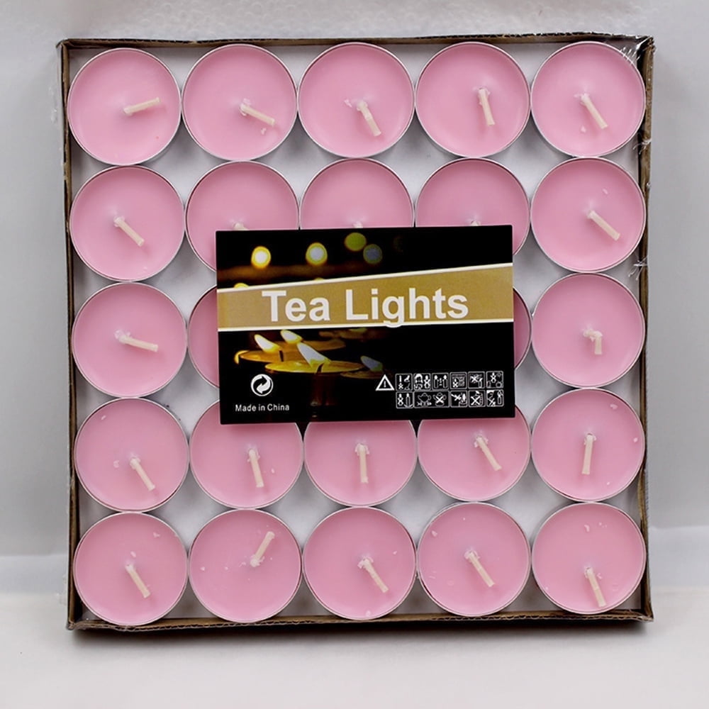 Aiteng 50Pcs Smokeless Small Candles Dripless & Long Lasting Mini Tea ...