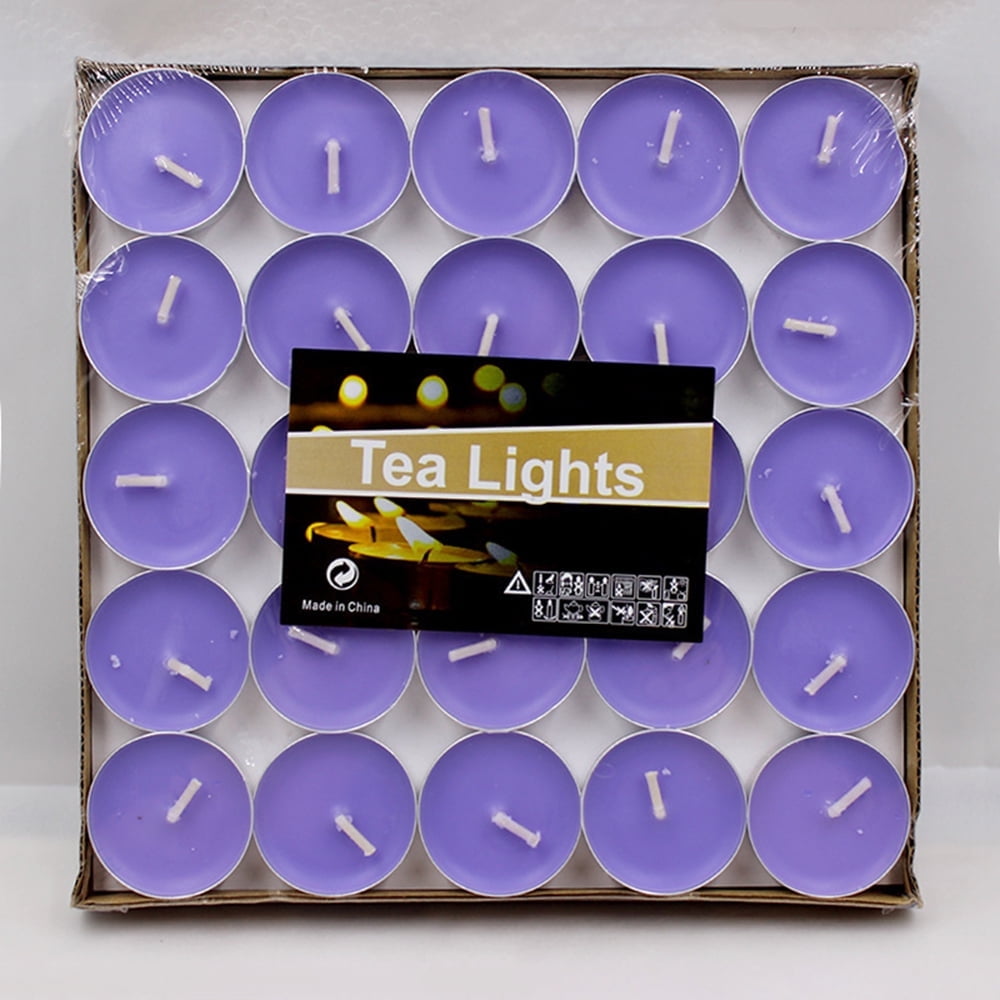 Aiteng 50Pcs Smokeless Small Candles Dripless & Long Lasting Mini Tea Light Candles for Dinners ...