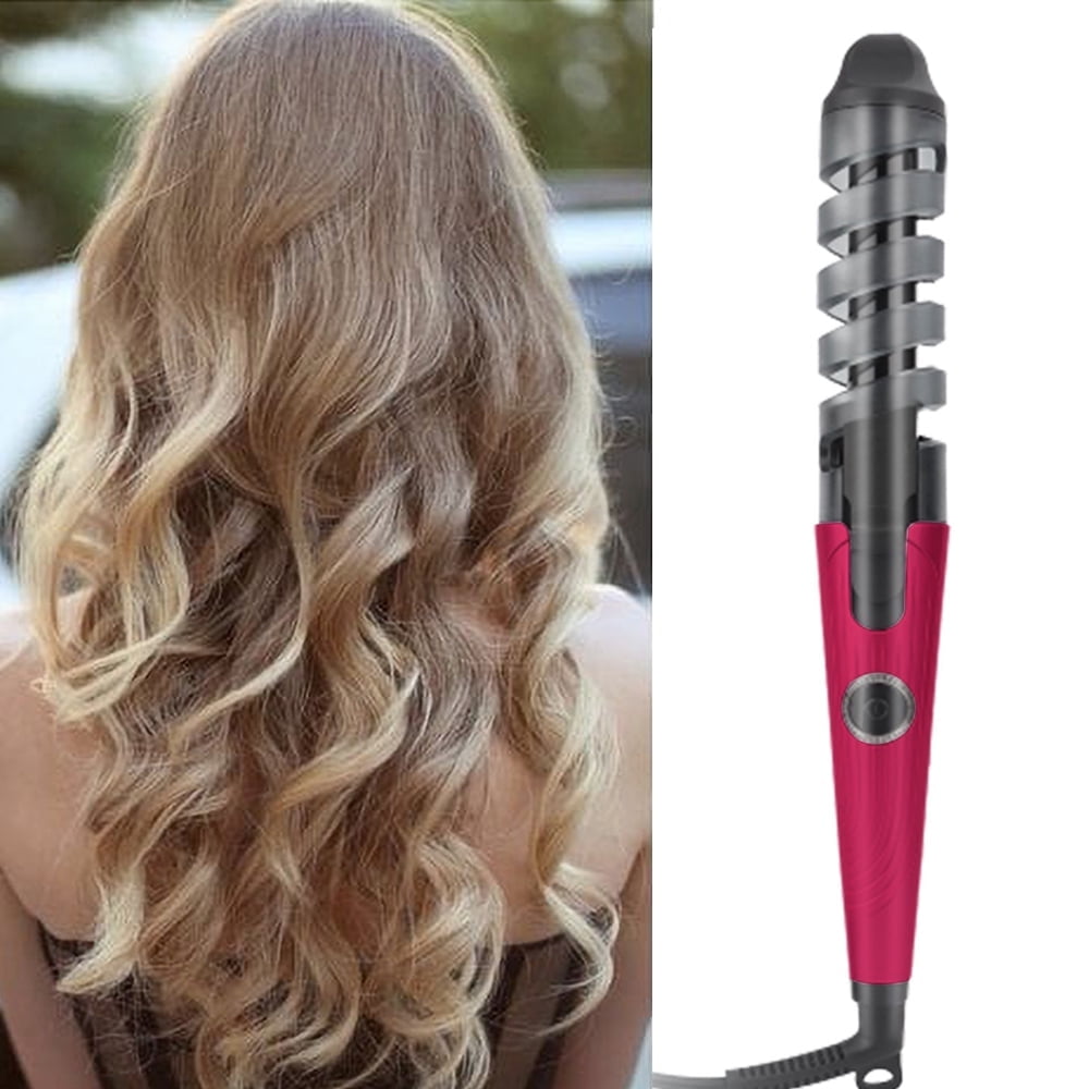 Aiteng Electric Hair Curler, Portable Spiral Hair Curling Wand, Ceramic ...