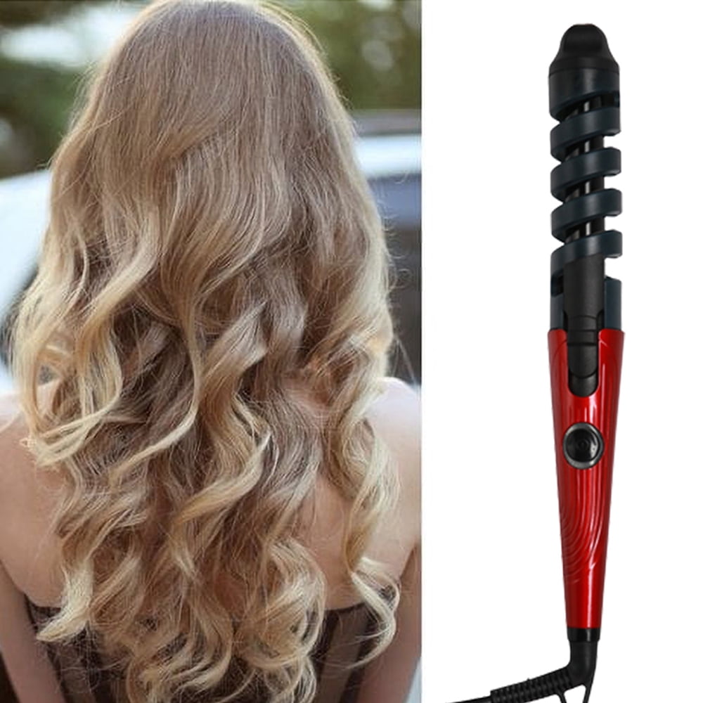 Aiteng Electric Hair Curler, Portable Spiral Hair Curling Wand, Ceramic ...
