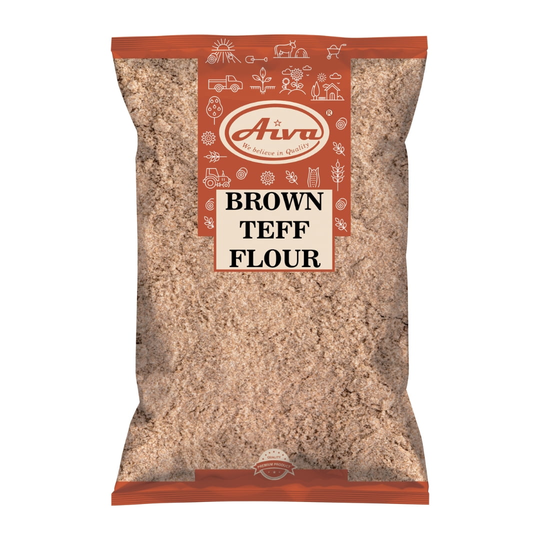 Aiva Brown Teff Flour 14 OZ (400 g) | Whole Grain Ancient Baking Flour ...