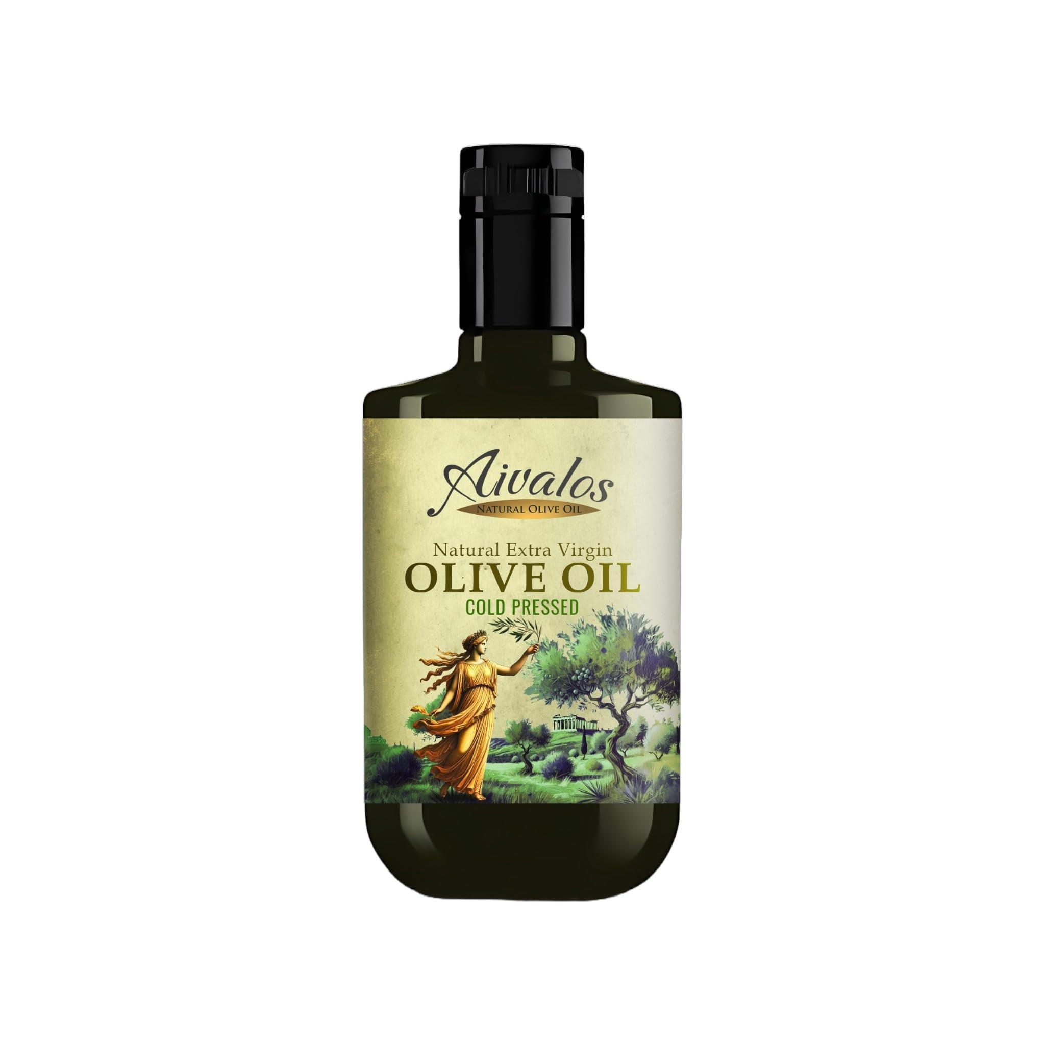 Aivalos Premium Extra Virgin Olive Oil 500ml – Cold Pressed, First ...