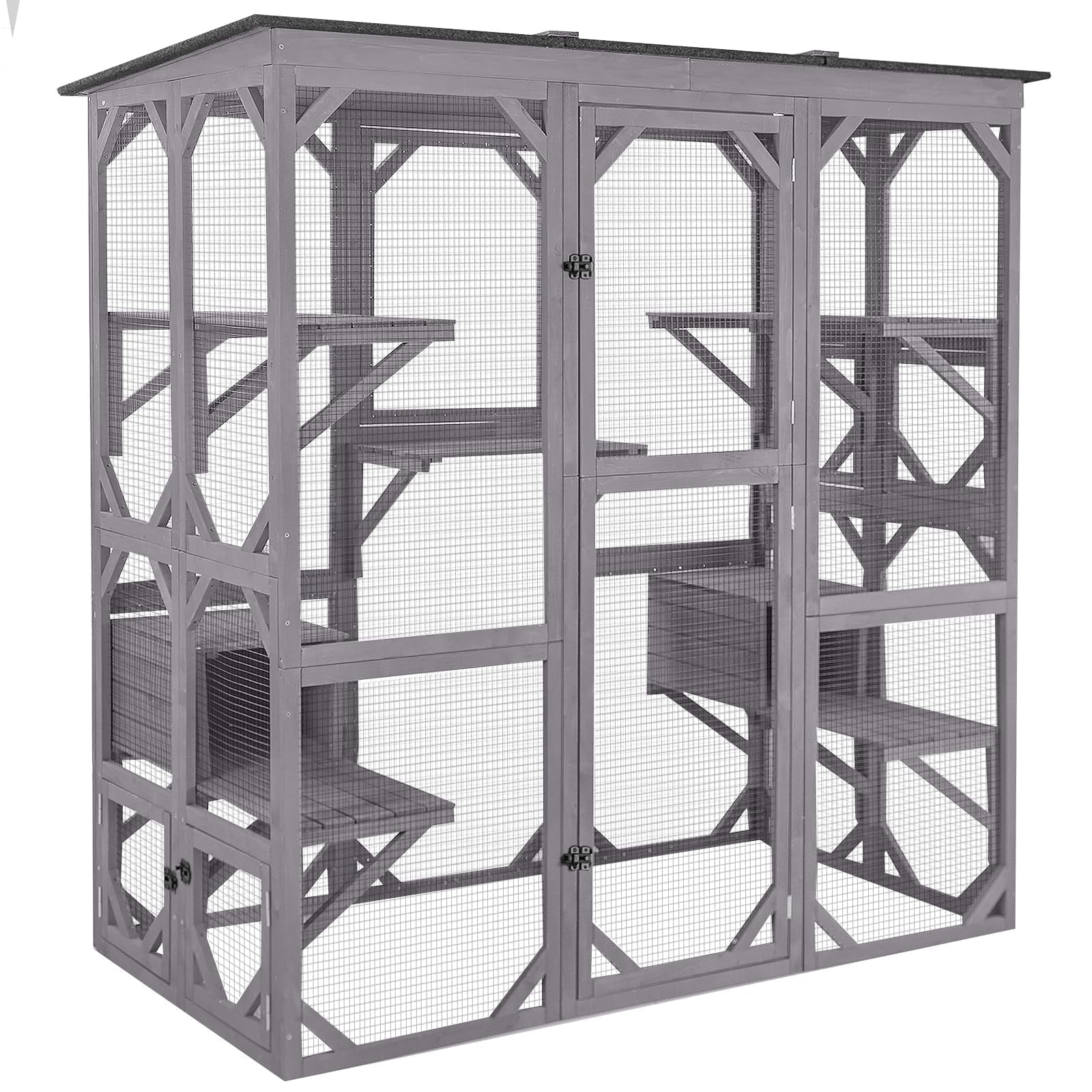 Aivituvin Cat House Outdoor Catio Kitty Enclosure with Super Large ...