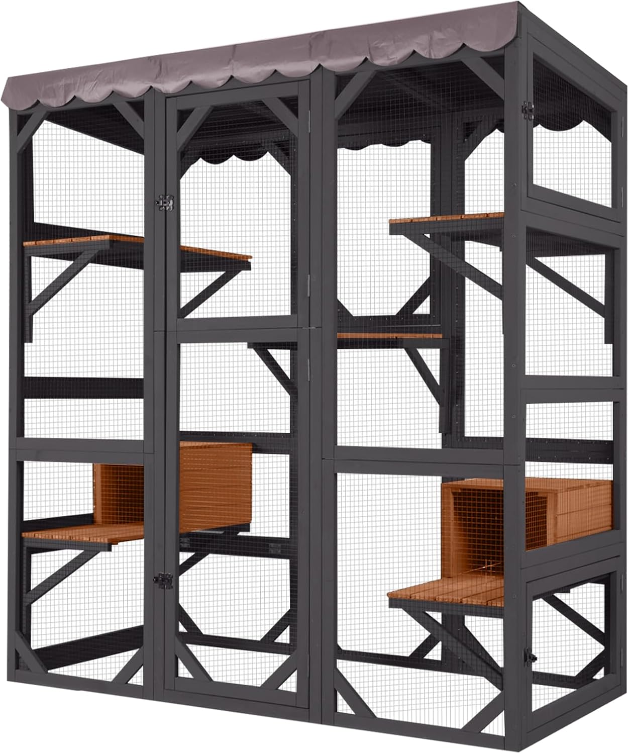 Aivituvin Catio Outdoor Cat Encolsure 71" Large Cat House Window Catio ...
