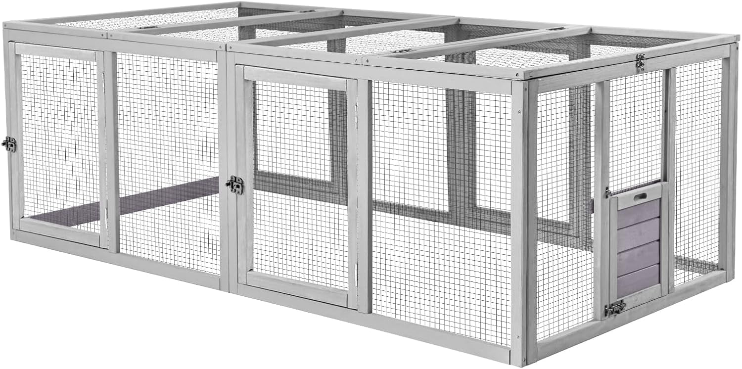 Aivituvin Chicken Coop Extension Run Outdoor 20.73 ft² Large Coop ...