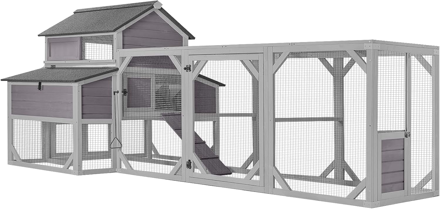 Aivituvin Extra Large Chicken Coop, Suitable for 8-10 Chickens ...