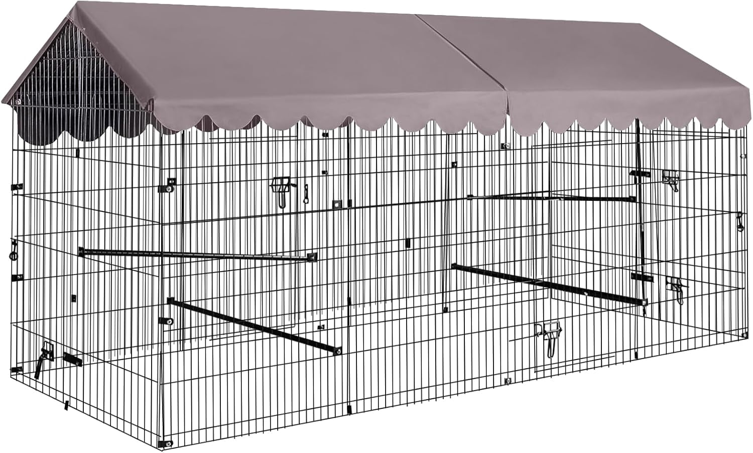 Aivituvin Chicken Coop Super Large Metal Chicken Run with Waterproof ...