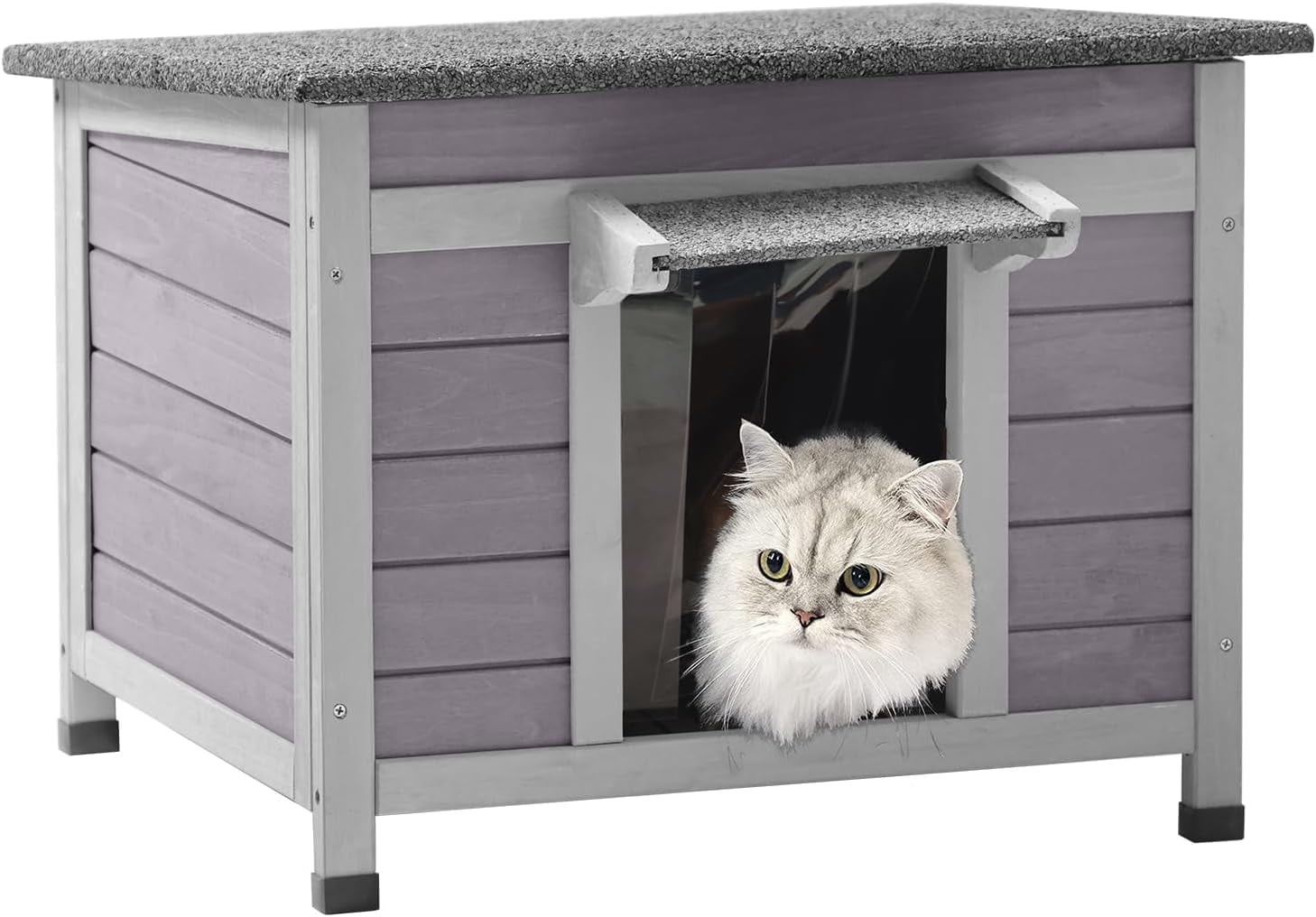Aivituvin Outdoor Cat House Feral Cat Enclosure, Small Pet House ...