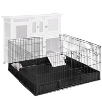 HomGarden 36 Panel DIY Pet Cage Playpen, Metal Mesh, w/ Ramp for Small ...