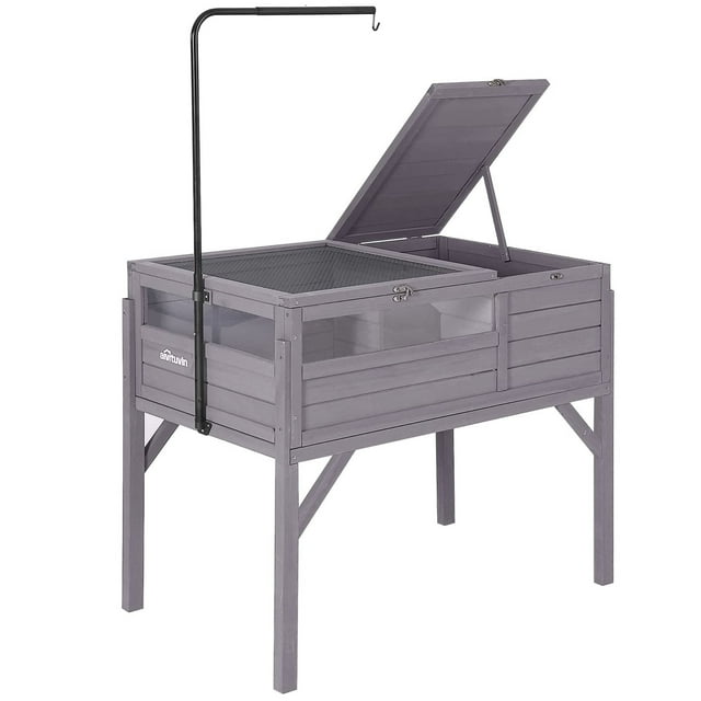 Aivituvin Tortoise Habitat Turtle Enclosure, Wooden Reptile Cage for ...