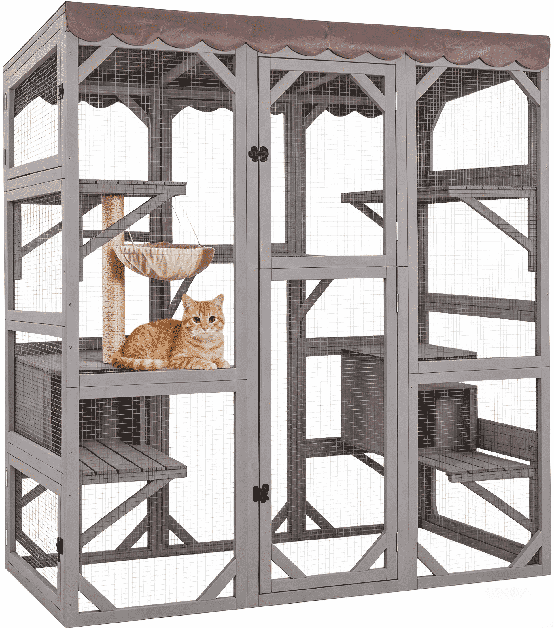 Aivituvin Catio Large Cat House Outdoor Walk in Outdoor Cat Enclosure ...