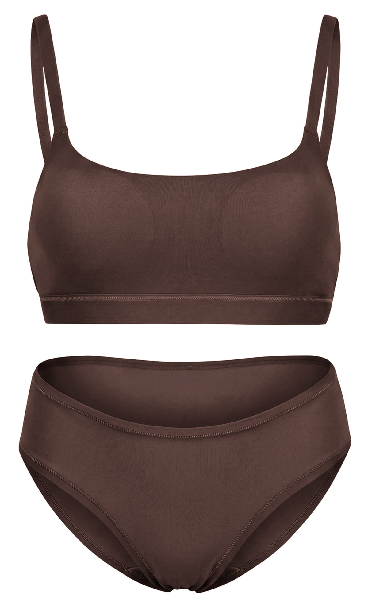 Aivtalk Women's Seamless Wireless Bra and Panty Set, Full Coverage ...