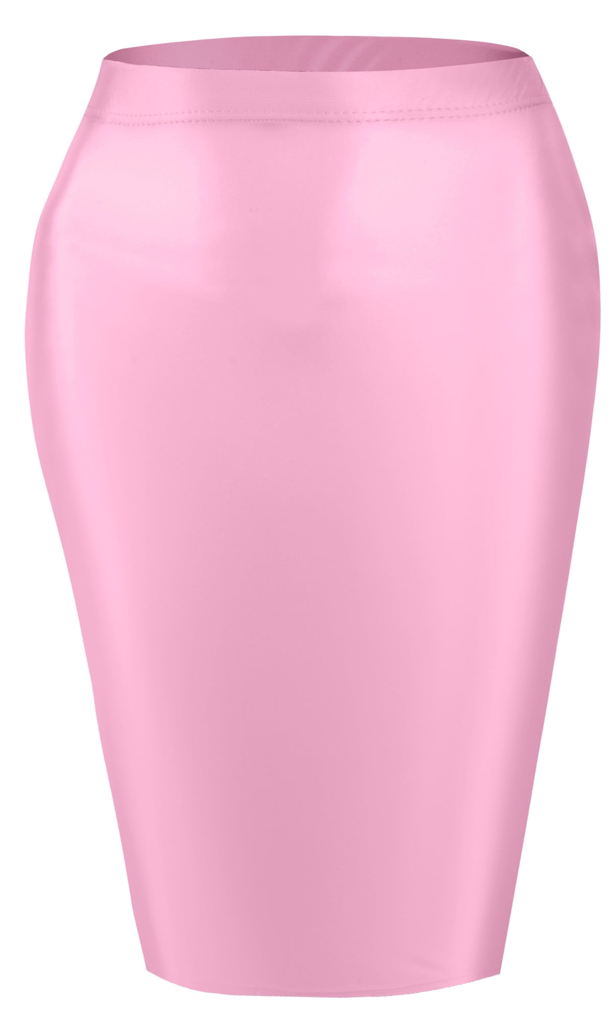 Aivtalk Womens Skirts Bodycon Oil Shiny Smooth Glossy Pencil Skirts ...