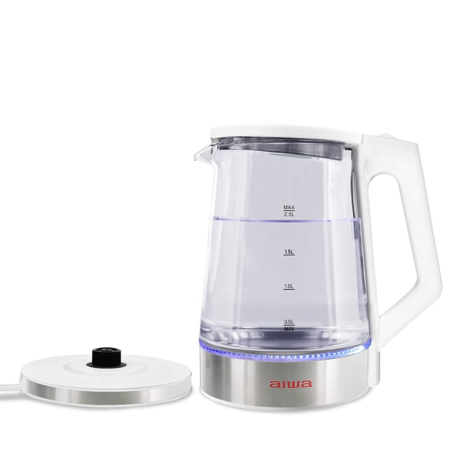 Aiwa 2 Liter Electric Water Kettle, 8.4 Cups Fast Hot Water Boiler ...