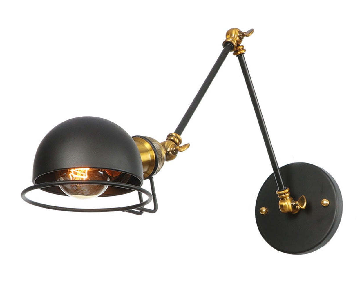 Aiwen Fancy Swing Arm Wall Sconce Retro Wall Mounted Lamp Modern Light ...