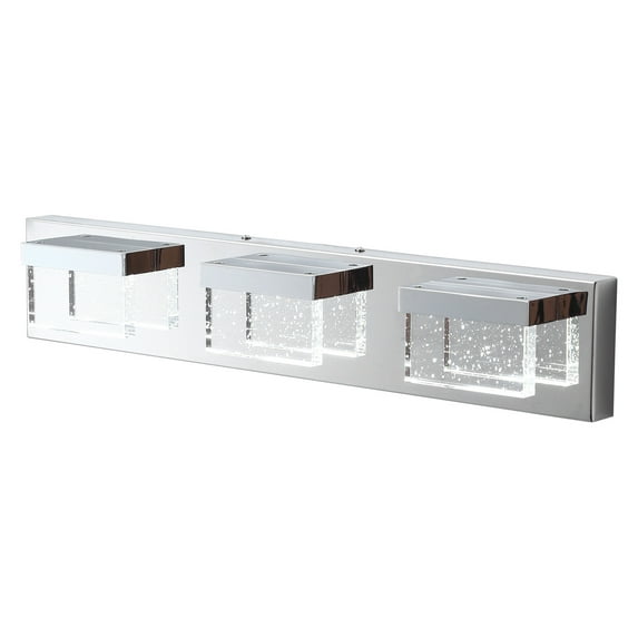 Aiwen LED Vanity Light Chrome Finish Modern Light Fixture Classic Wall ...