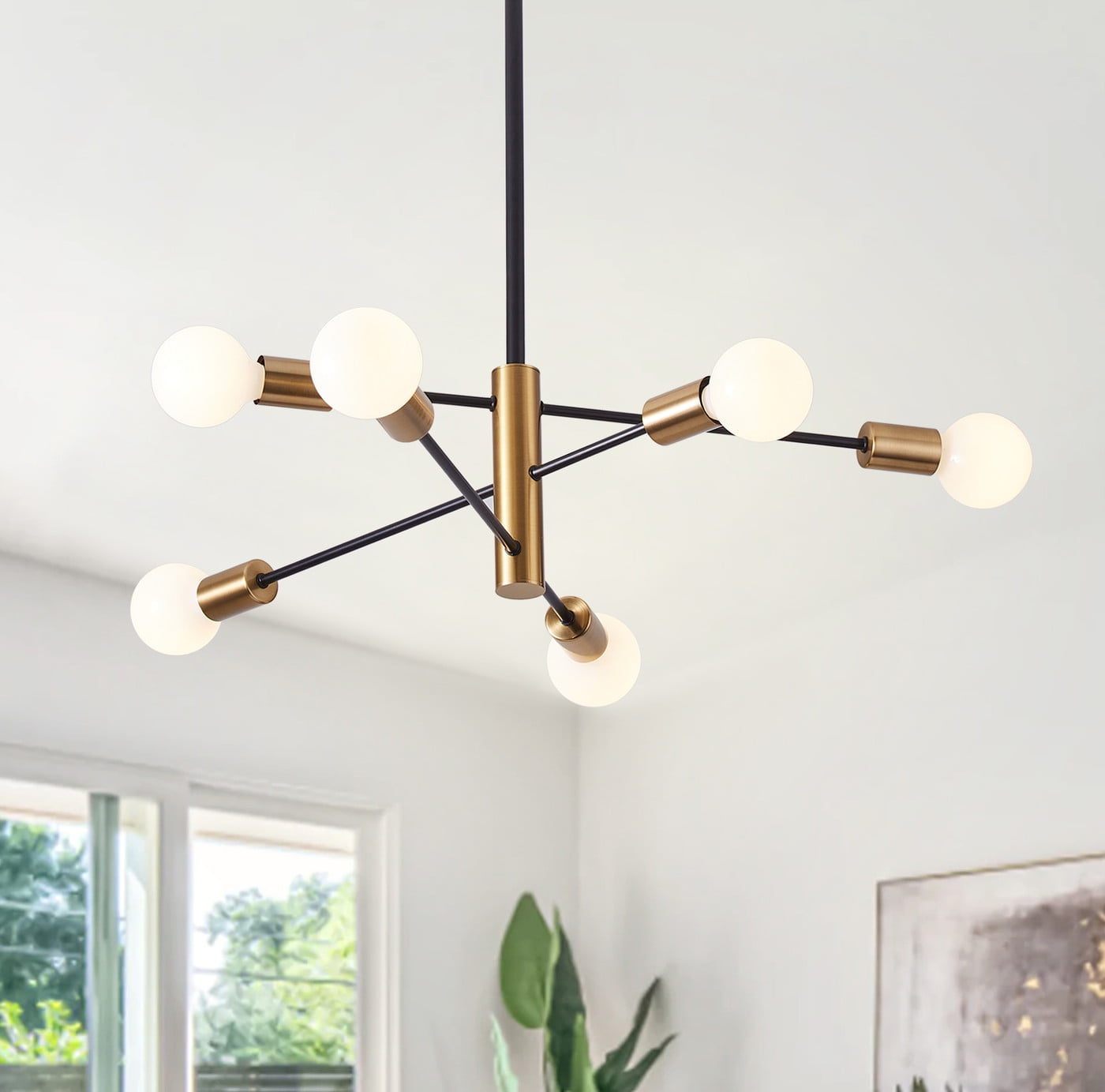 Aiwen Modern Chandelier Pendant Light 6 Lights Farmhouse Hanging Light ...