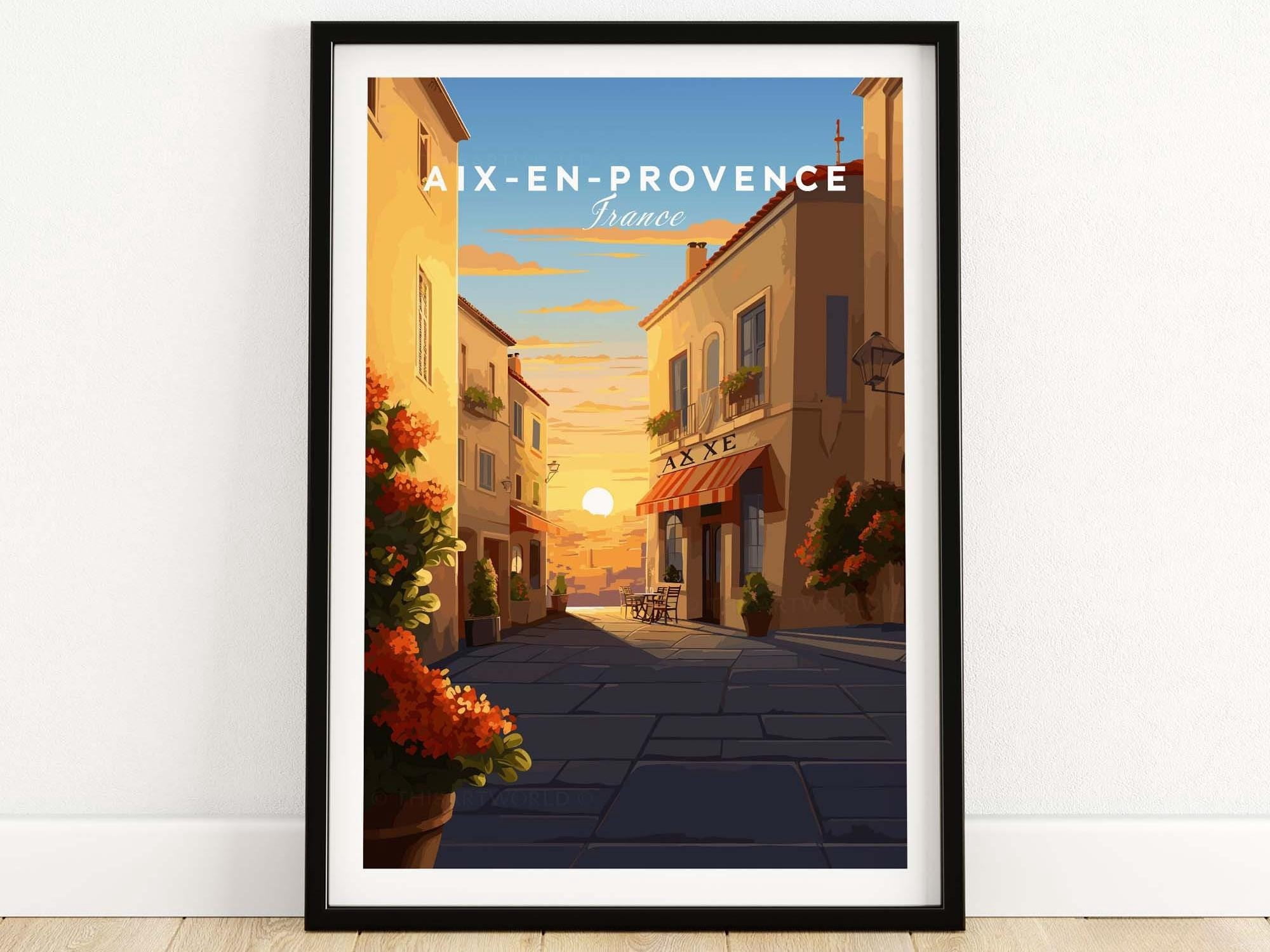 AixenProvence Poster Travel Poster Art Home Dcor Artwork Birthday ...