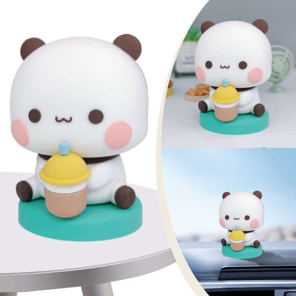 Aixig 6.5cm Kawaii Feeder Dudu Panda Bear Figure Toys Birthday ...