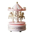 Aixig Christmas Musical Carousel Carousel Horse Home Decoration 6.3inch ...