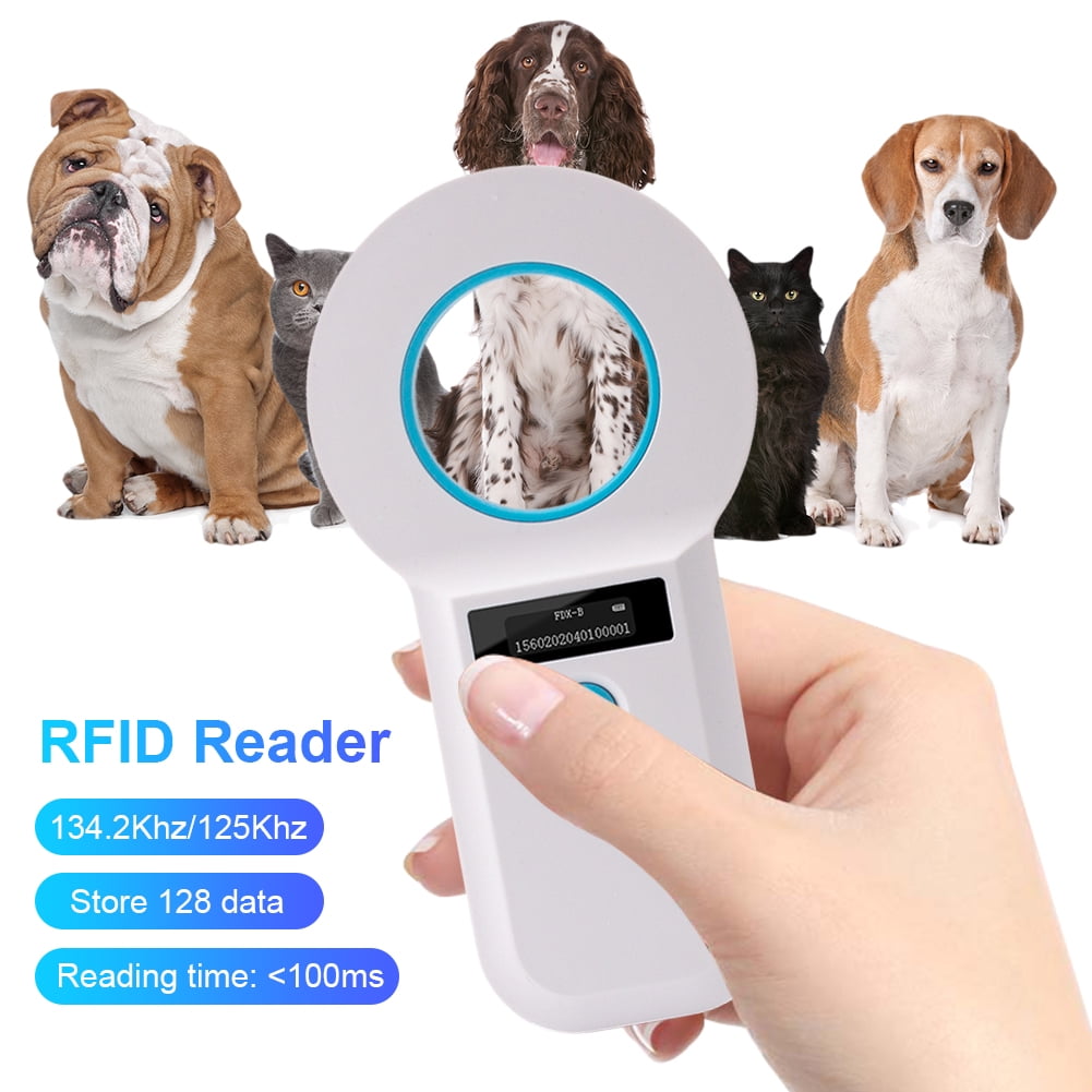 Aixig Handheld Animal Pet Microchip Reader OLED Display EMID FDX-B ...