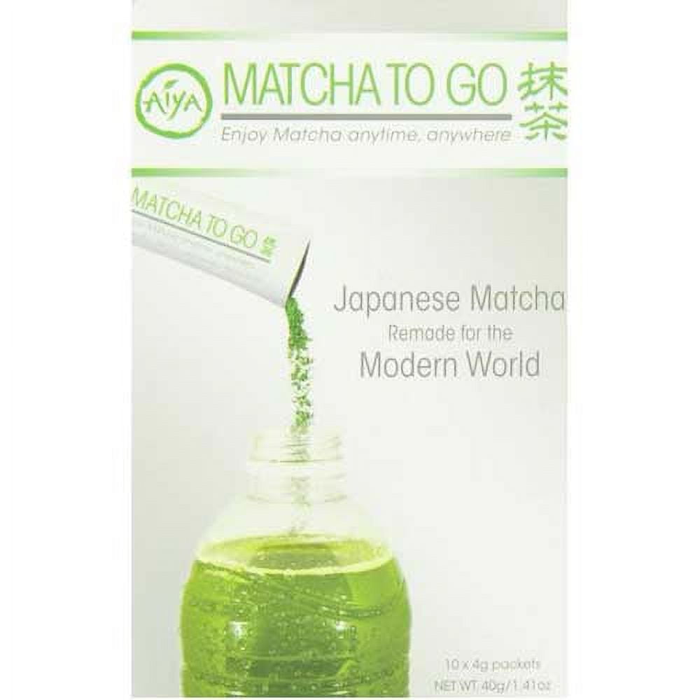 Aiya Matcha to Go Tea Stick Packs, 10 count per pack -- 8 per case ...