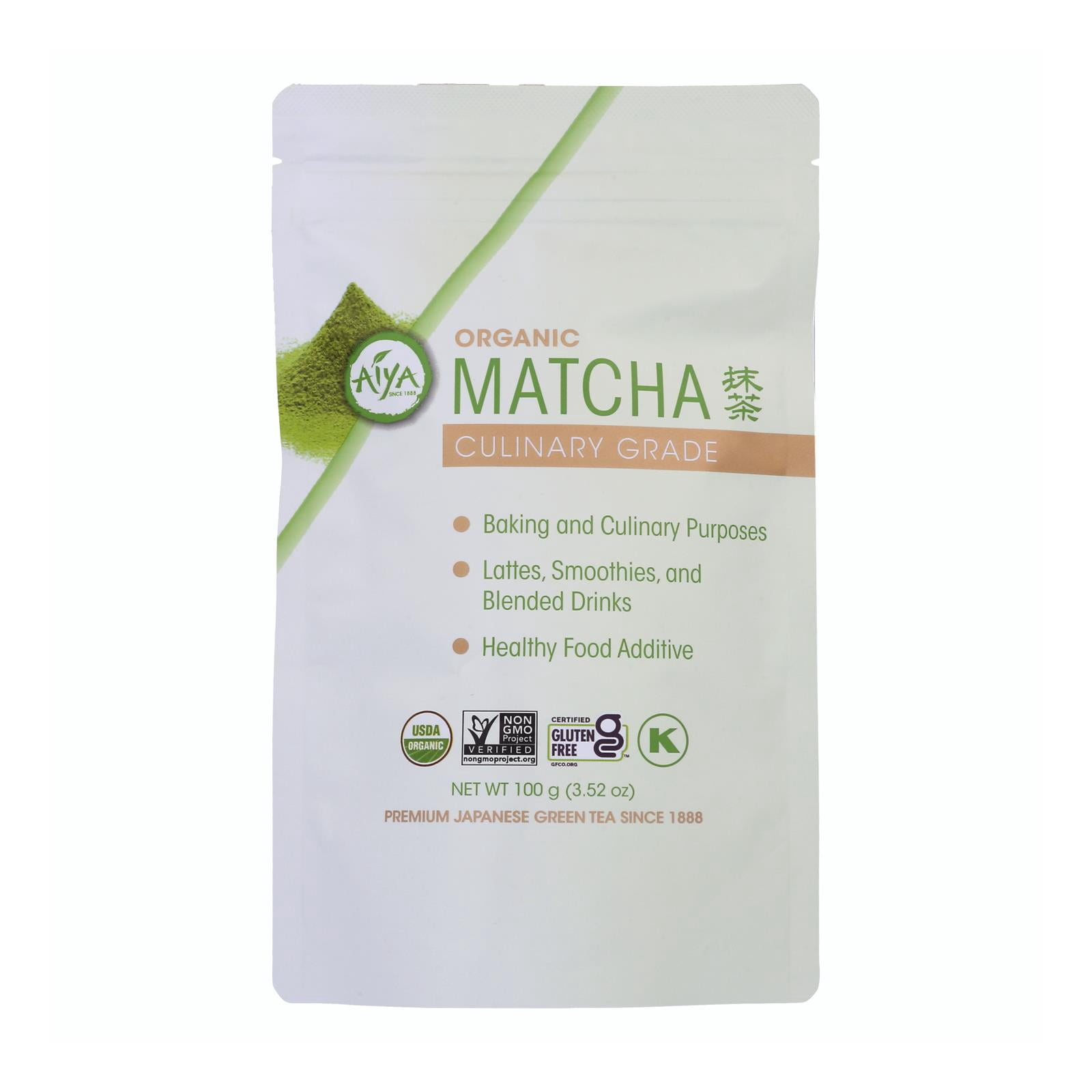 Aiya Tea - Organic Matcha - Cooking Grade - Case of 6 - 100 G - Walmart ...