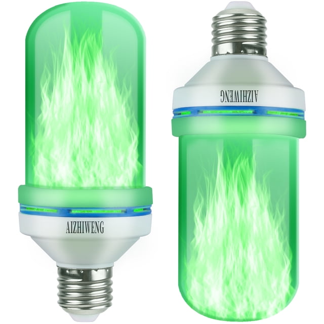 Aizhiweng LED Flame Effect Light Bulbs 5watts A19 Decorative E26 ...