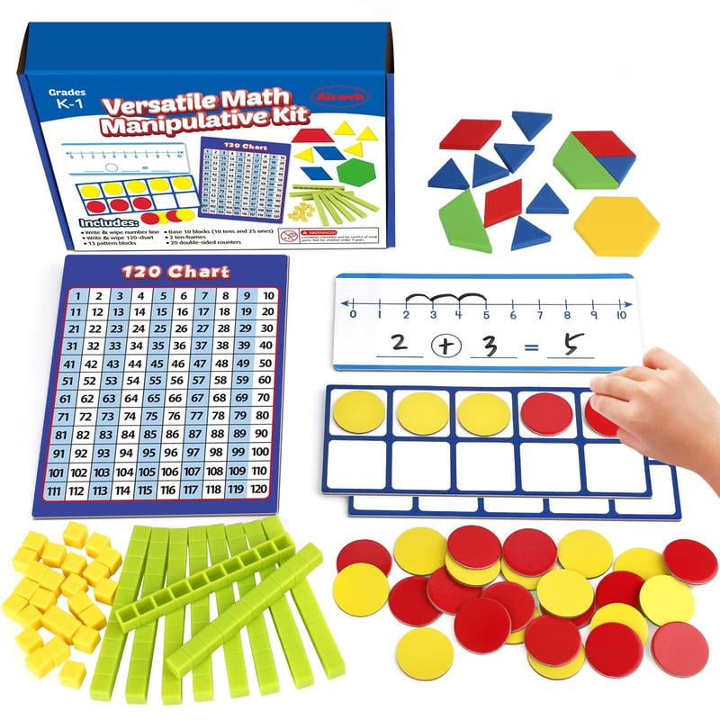 Aizweb Interlocking Fraction Cubes Activity Set - Math Manipulatives ...
