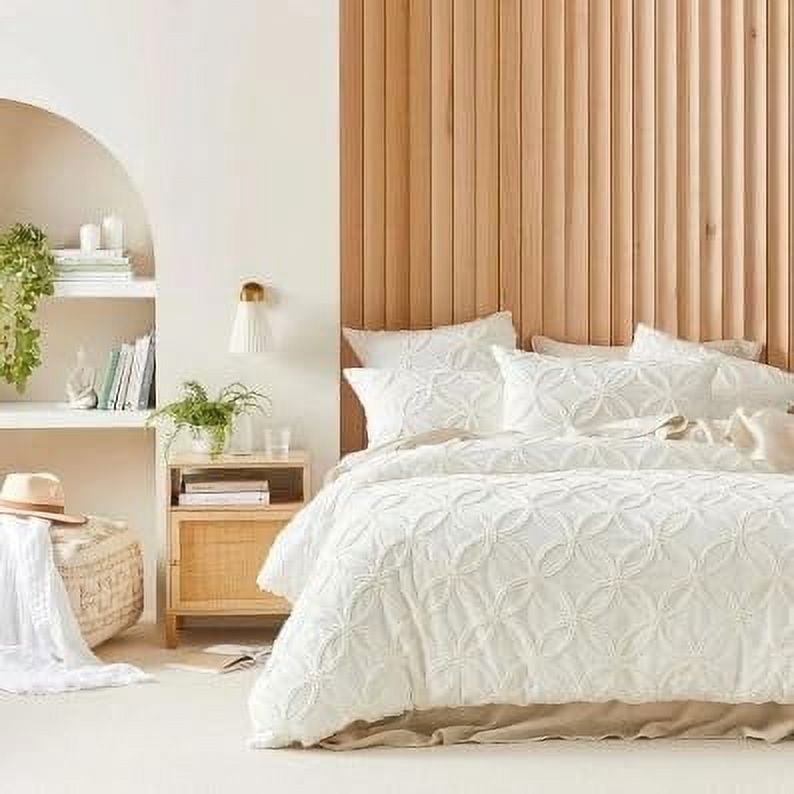 Aizza Trends Pure Cotton Luxury Tufted Comforter Set Cover, Elegant ...