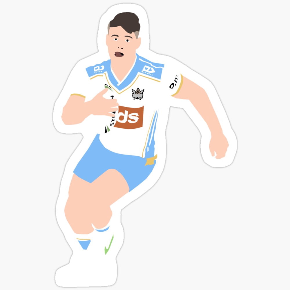 Aj Brimson Gold Coast Titans Sticker Phone Decal Water Bottle Stickers ...