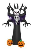 Ajahrug 8FT Halloween Inflatable Scary Tree with Skeleton Face and ...