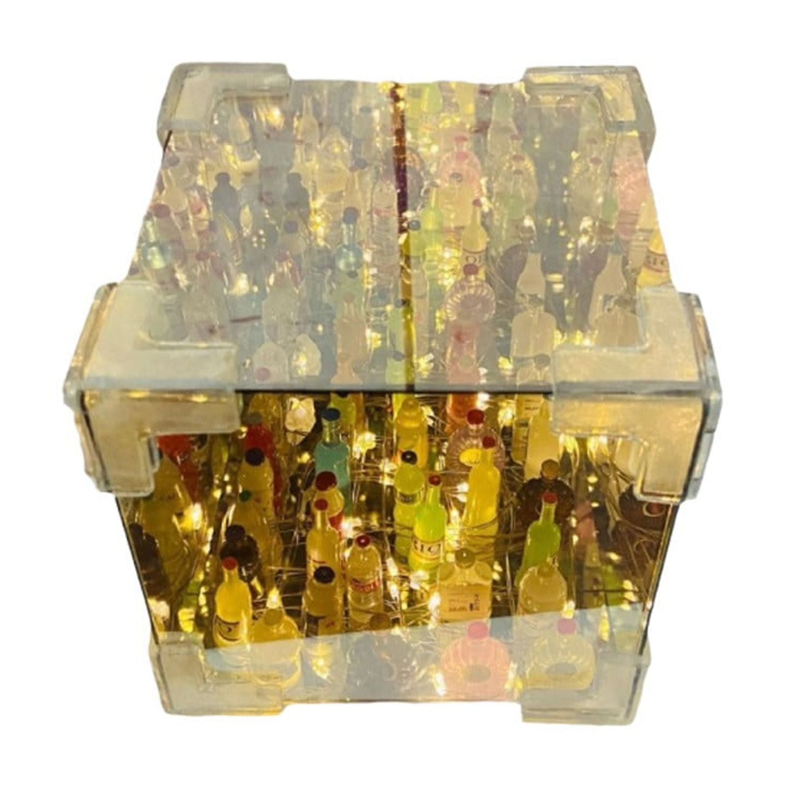 Ajauxi Cube Mirror Lamp, Mini Bar LED Mirror Cube Nightlight Lamp ...