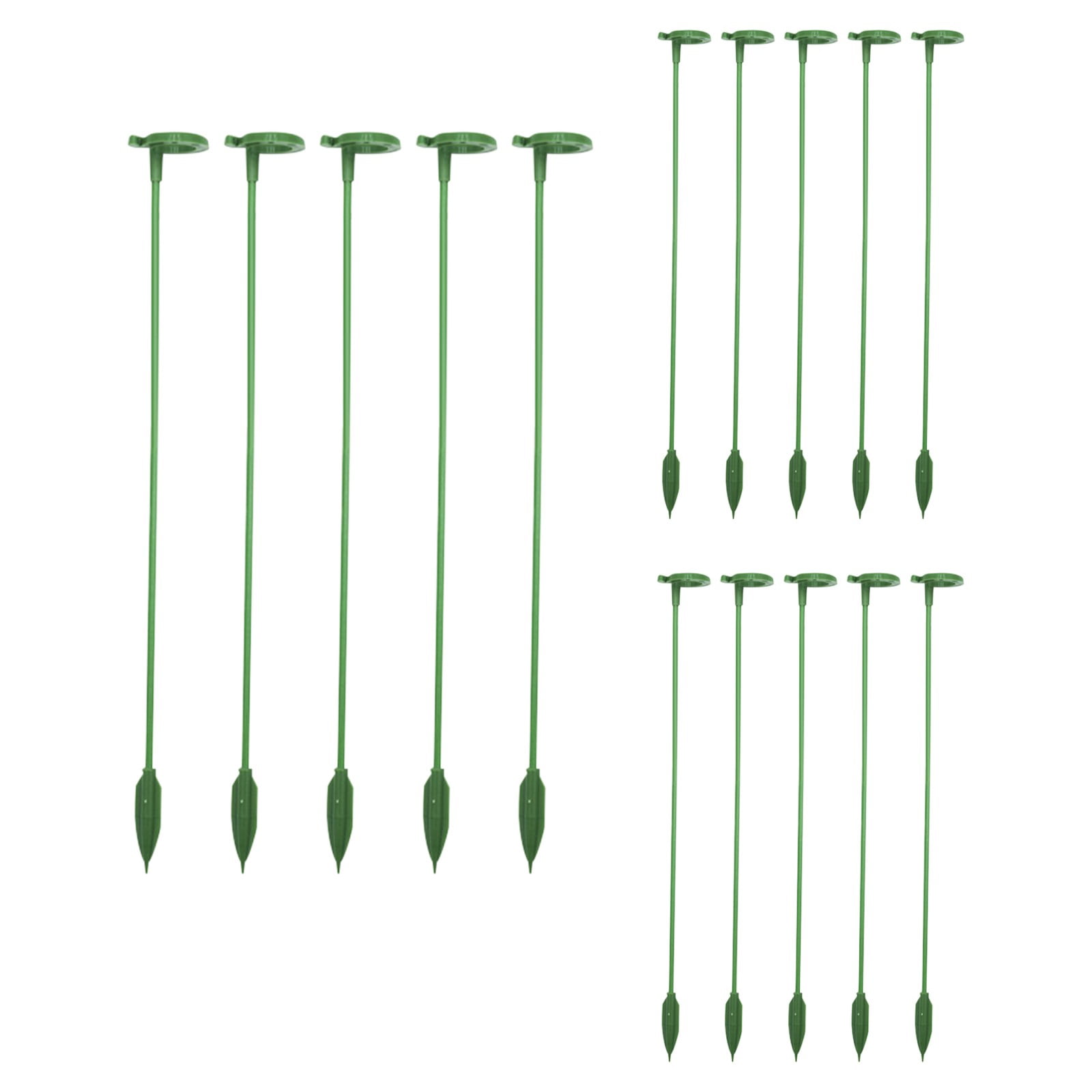 Ajauxi Pack of 15 Small Plant Stakes for Indoor Plants, Single Stem ...
