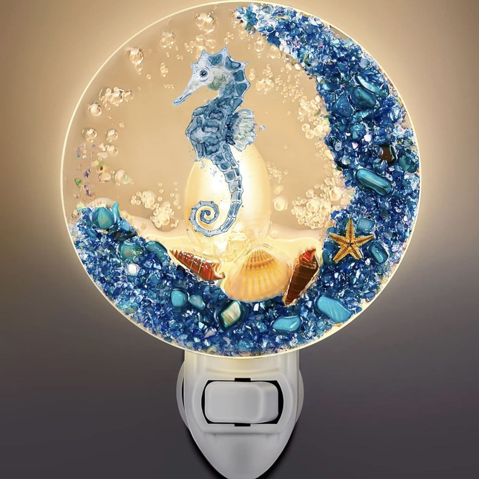 Ajauxi Plug in Seashell Ocean Sea Animal Decorative Night Light ...