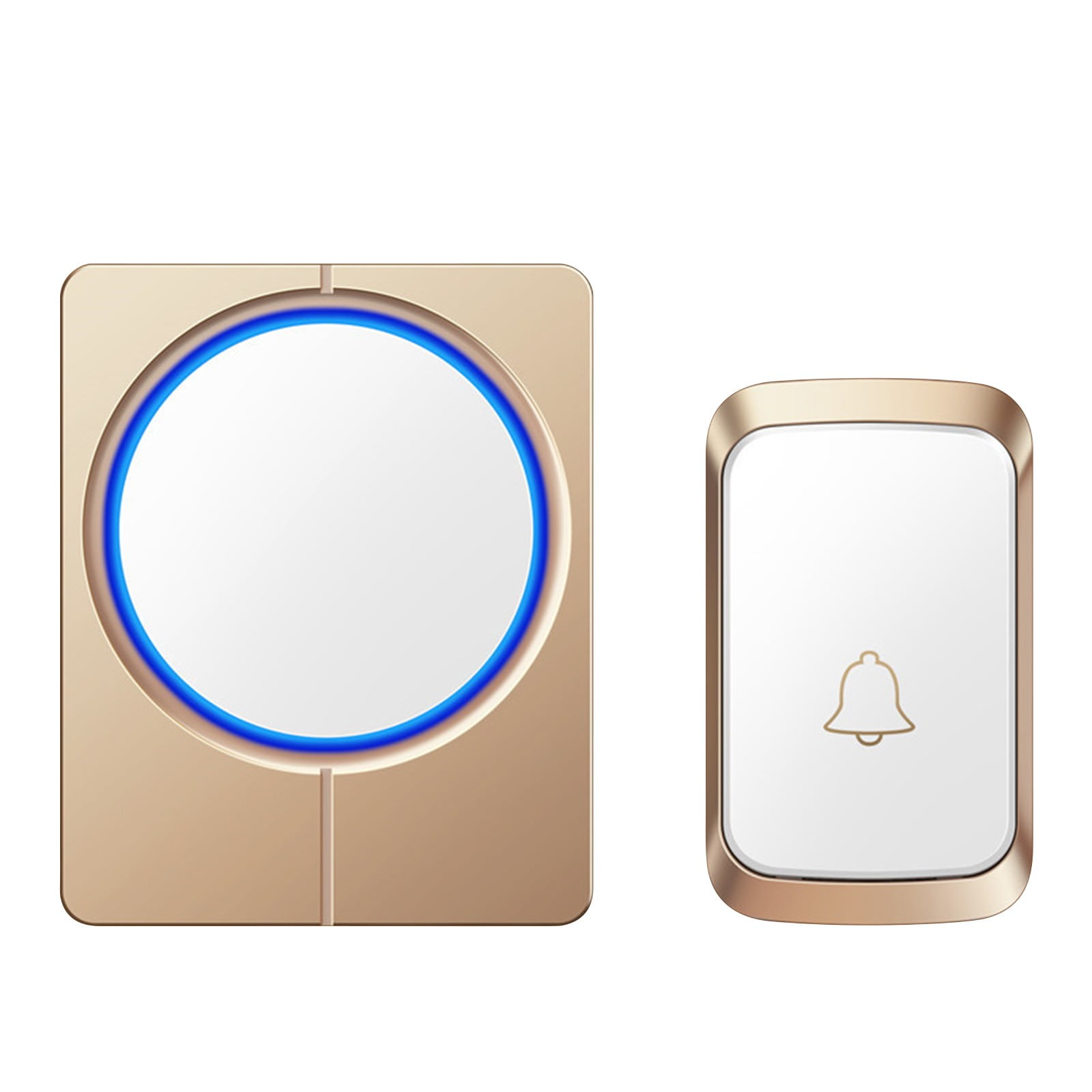 Ajauxi Wireless Doorbell Waterproof, Portable Small Wireless Doorbell ...