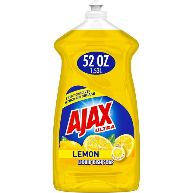 Ajax 149861 Dish Detergent, 52 fluid oz, Yellow, Fl - Walmart.com