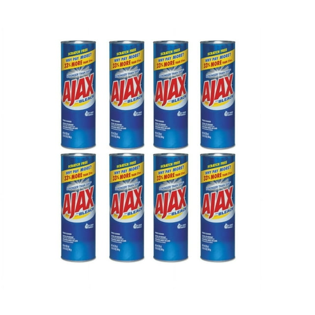 Ajax 21 oz. Powder Cleanser with Bleach (8-Pack) - Walmart.com