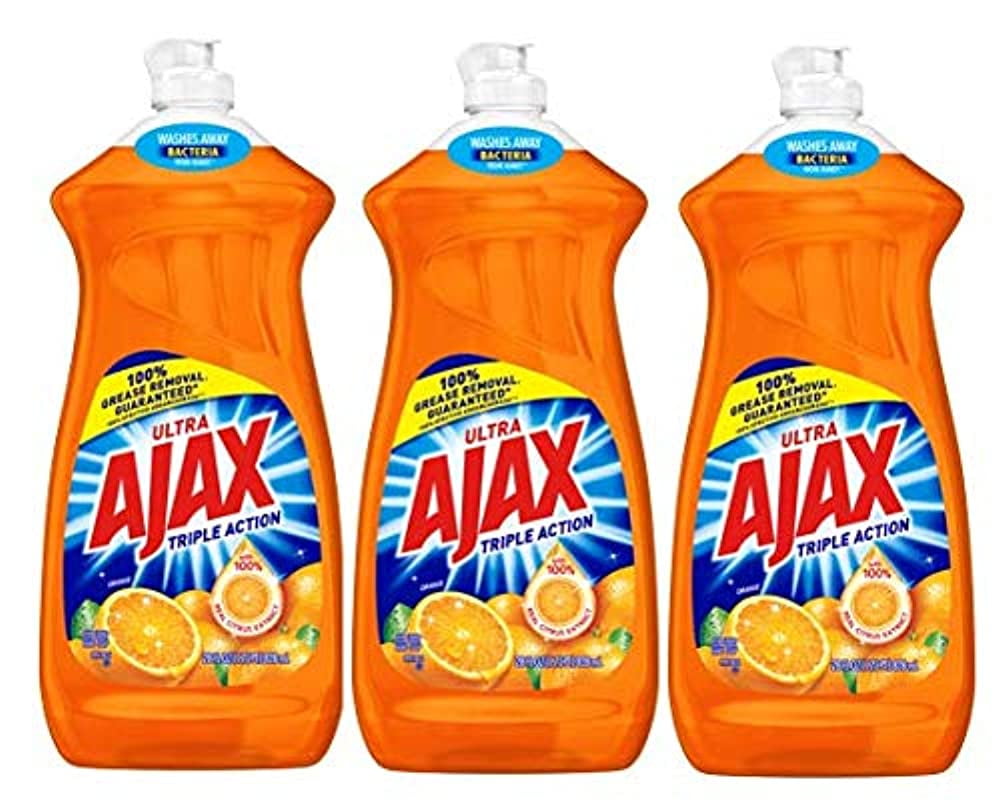 Ajax Ultra Triple Action Dish Soap Orange 28 Fl Oz 3 - Walmart.com