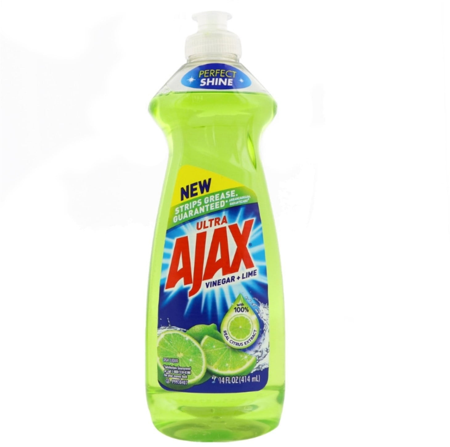 AJAX Liquid Dishwashing Detergent, Ultra Vinegar and Lime, 14 oz, Pack ...