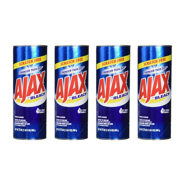 Ajax 21 oz. Powder All-Purpose Cleanser with Bleach (4-Pack) - Walmart.com