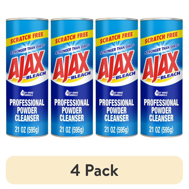 (4 pack) Ajax Powder Cleanser with Bleach - 21 oz - Walmart.com