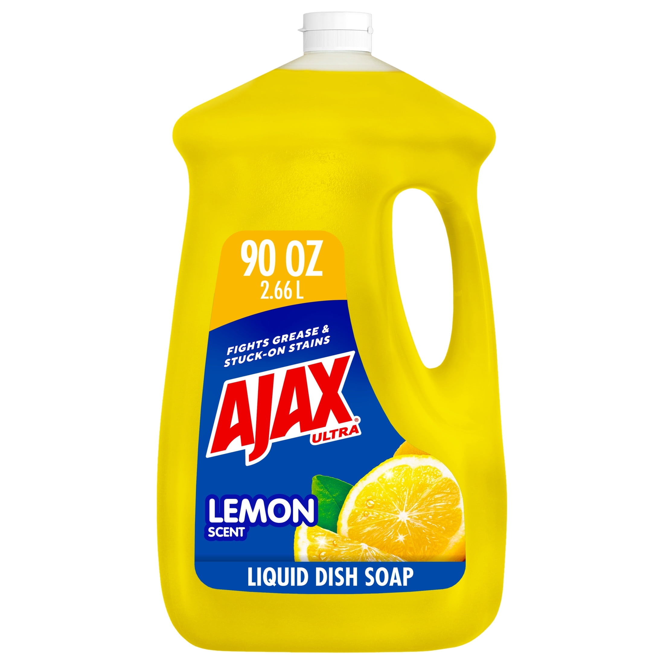 Ajax Ultra Dish Washing Liquid Soap, Super Degreaser, Lemon Scent, 90 ...