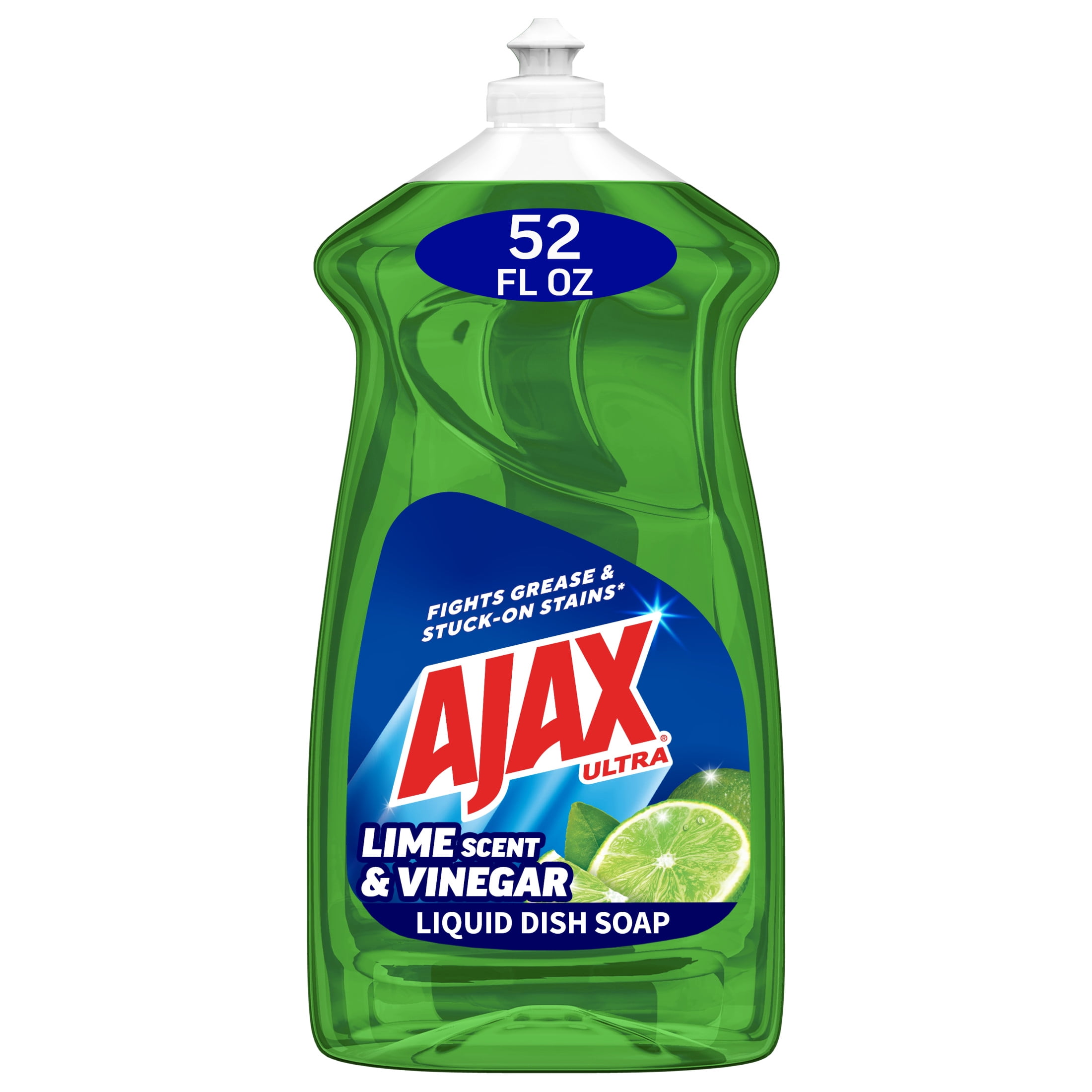 Ajax Ultra Liquid Dish Soap Vinegar and Lime Scent, Sparkling Clean ...