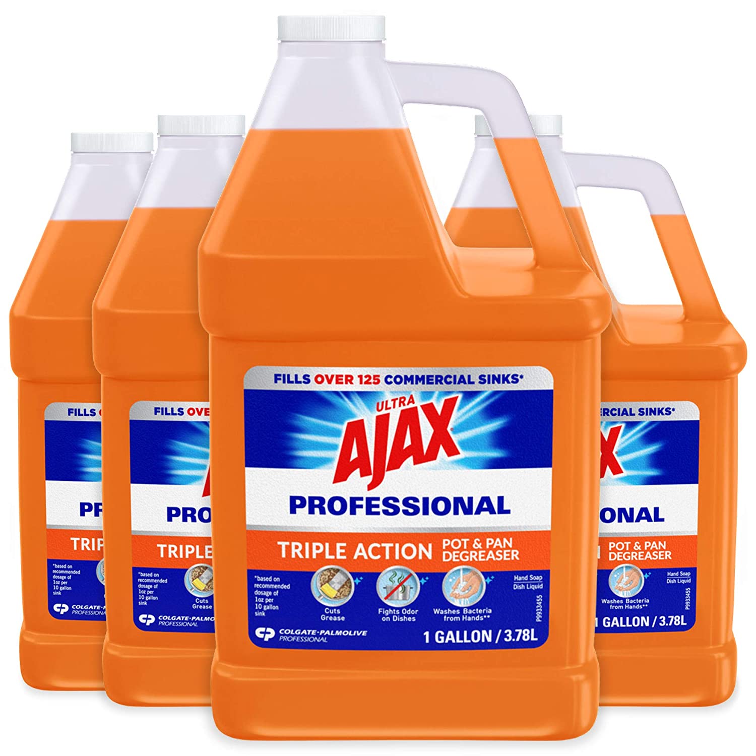 Ajax Ultra Professional Dish Soap and Degreaser, Triple Action Orange ...